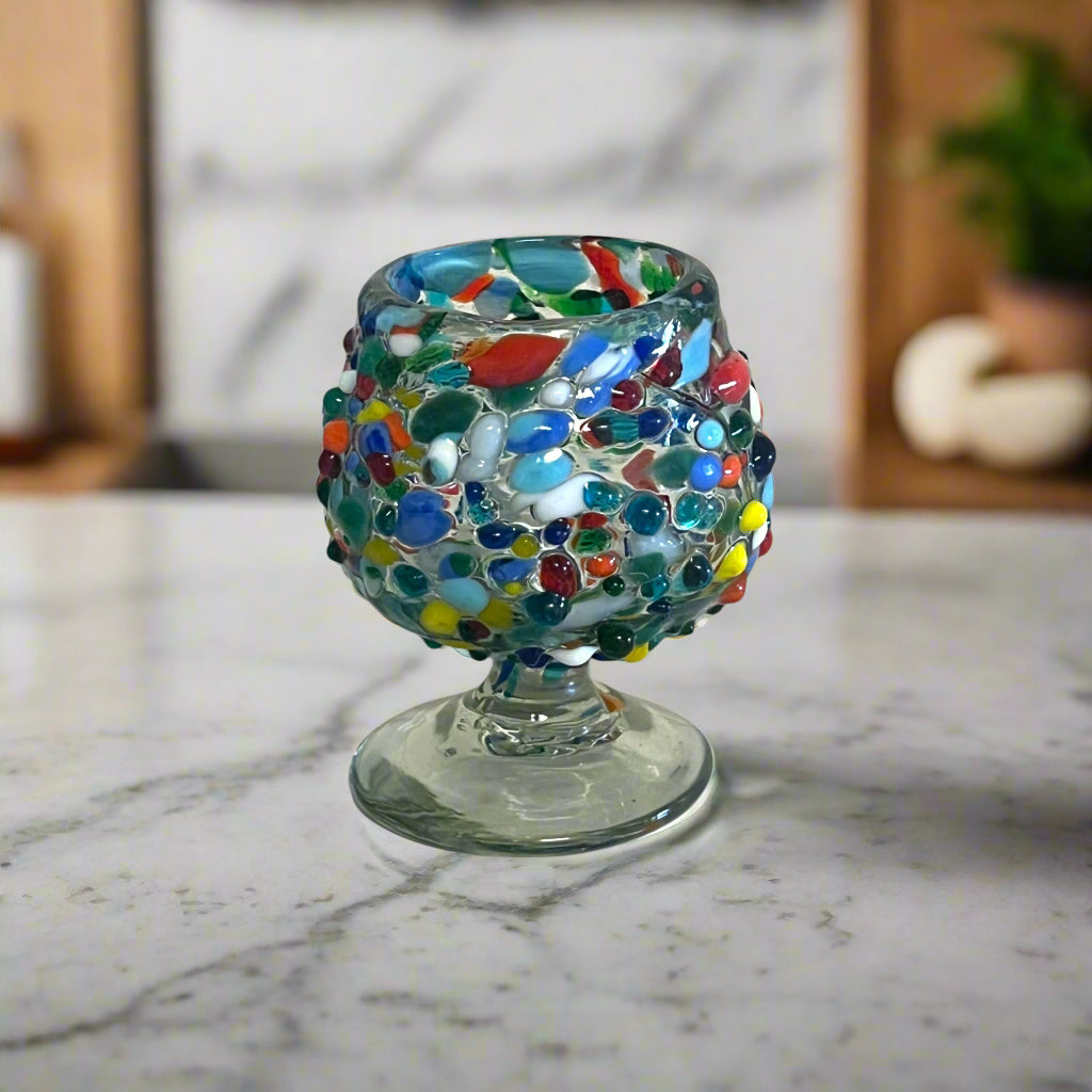 Confetti Rock Shot Glass - Handcrafted Mexican Barware