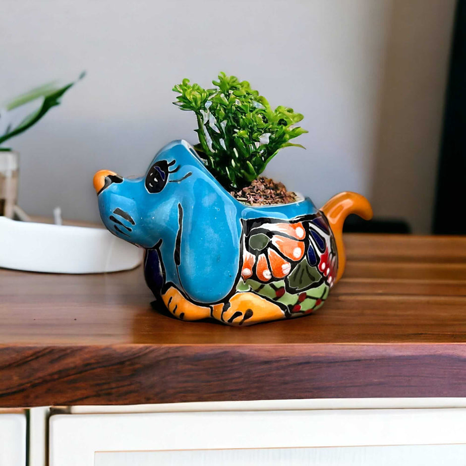 Handmade Mexican Pots | Clay Talavera Flower Planters